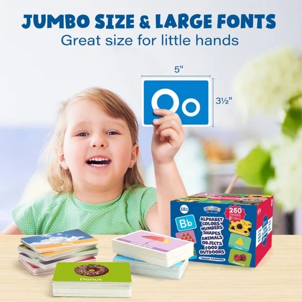 Double-Sided Educational Flashcards, Alphabet Number, - Kid's Life Prime